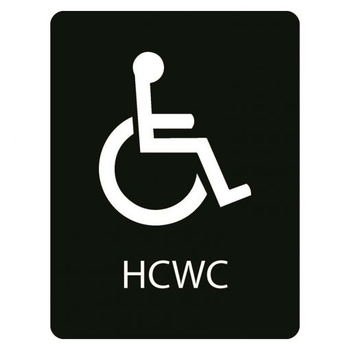 Taktile skilt HCWC - Skilt med symbol og tekst. Safedeck.no - Bestill her!