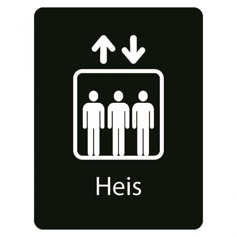 Taktile skilt for heis - Skilt med symbol - Safedeck International AS